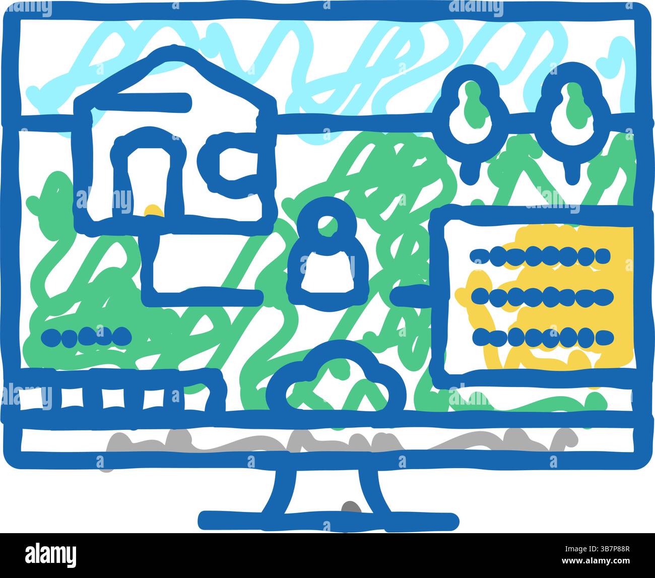 Simulation chair Stock Vector Images - Alamy