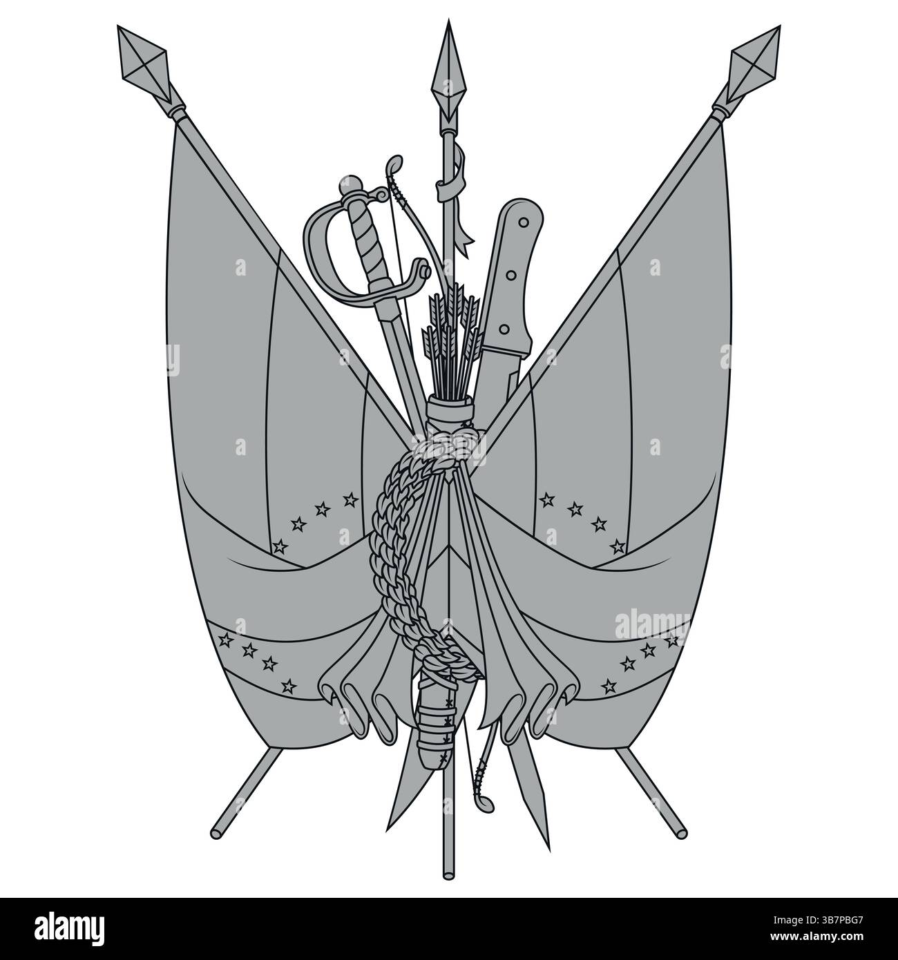 Flag of Venezuela with independence weapons, Venezuela independence ...