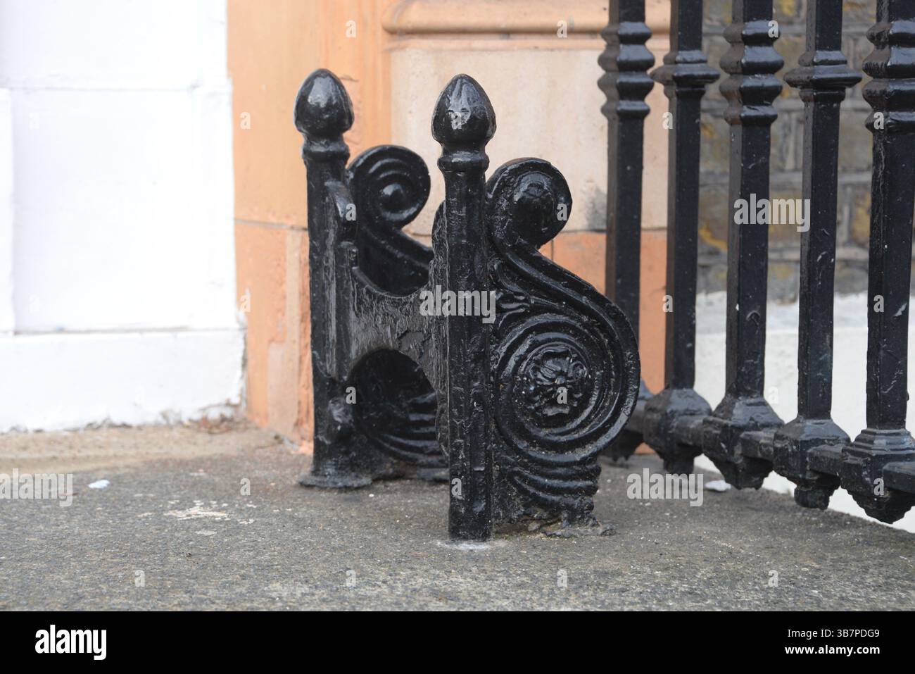 Decorative Boot Scraper outside a house in London, UK Stock Photo - Alamy