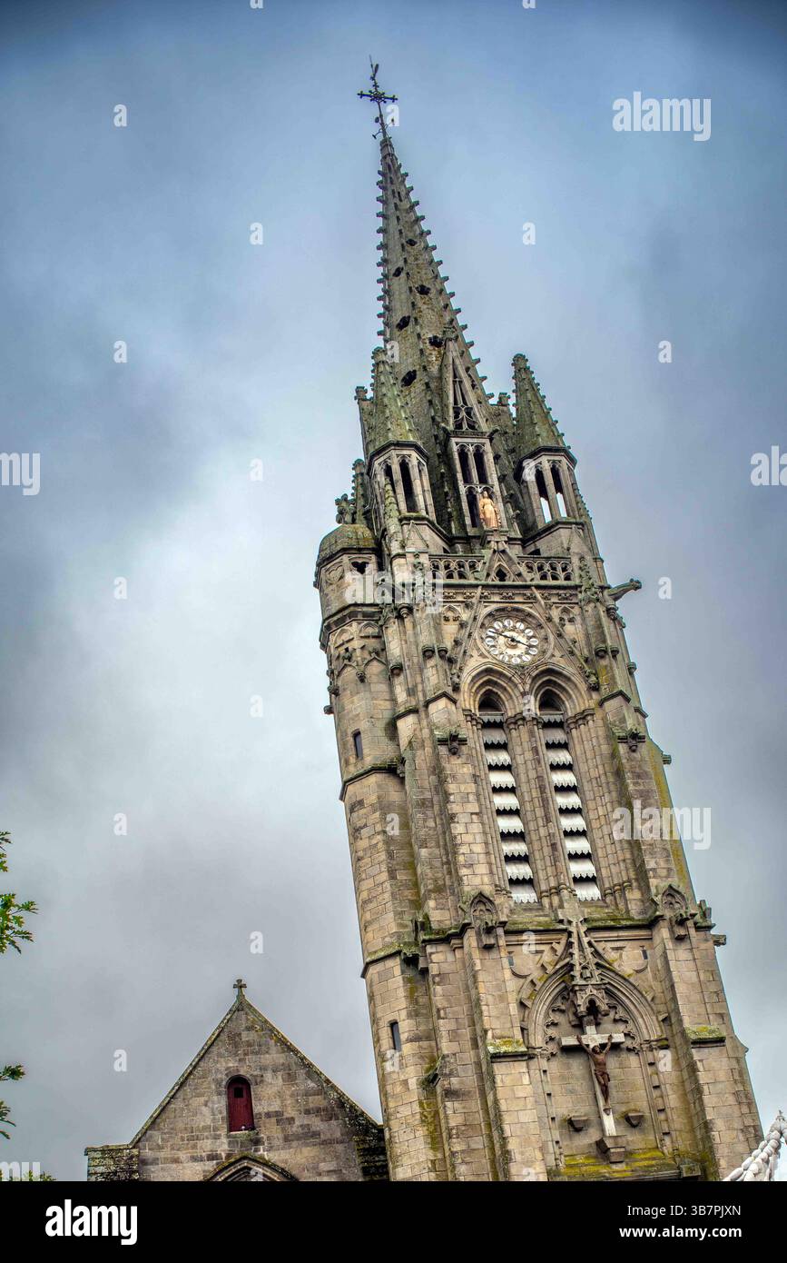August 25, 2015: View of the stunning Notre Dame du Roncier Basilica ...
