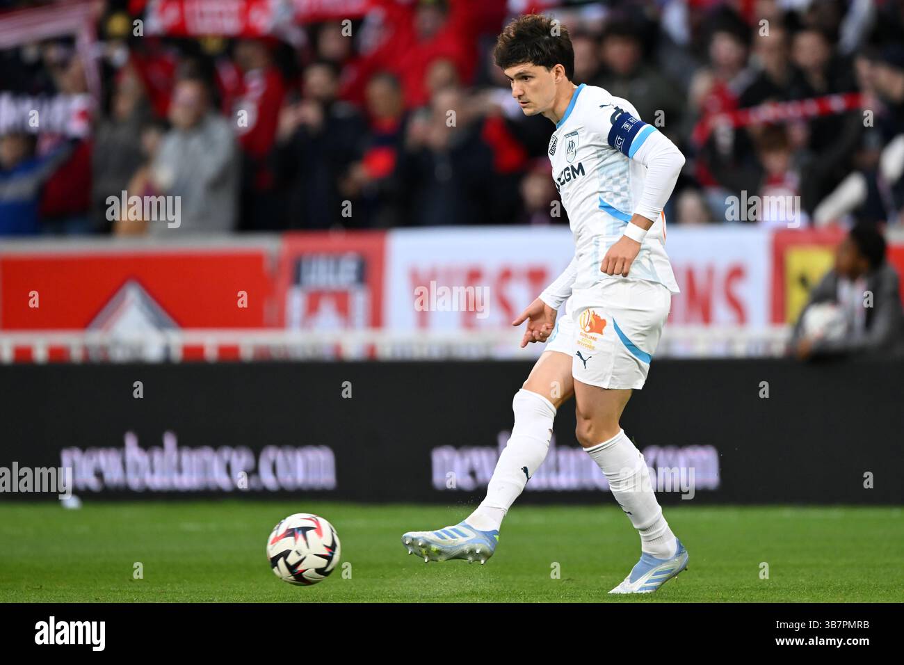 LILLE - Leonardo Balerdi of Olympique de Marseille during the French ...
