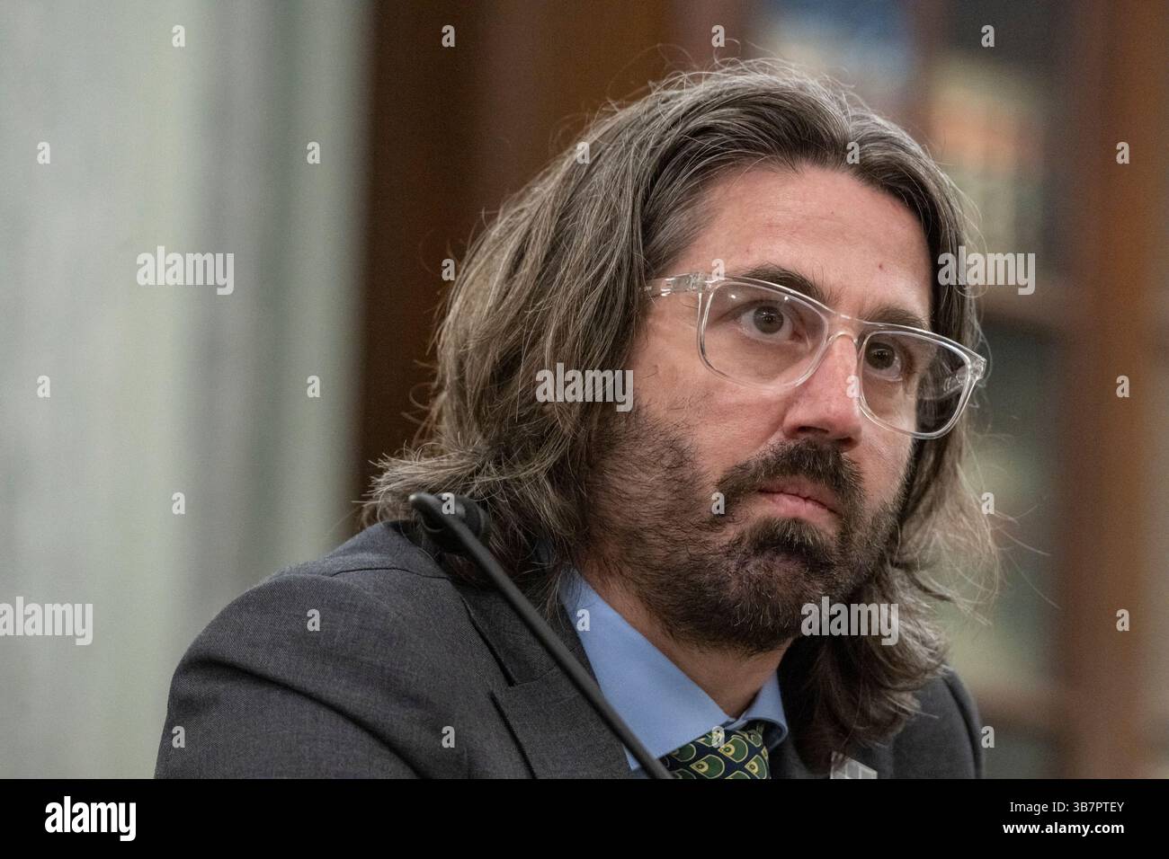 John Bergmayer, Legal Director, Public Knowledge, is seen during Senate ...