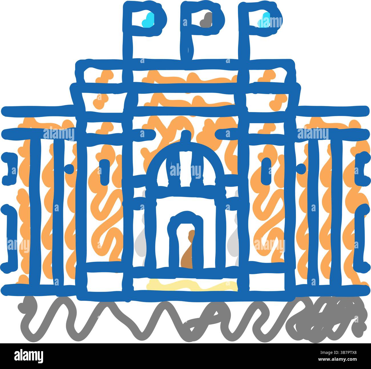 Historic park museum Stock Vector Images - Alamy