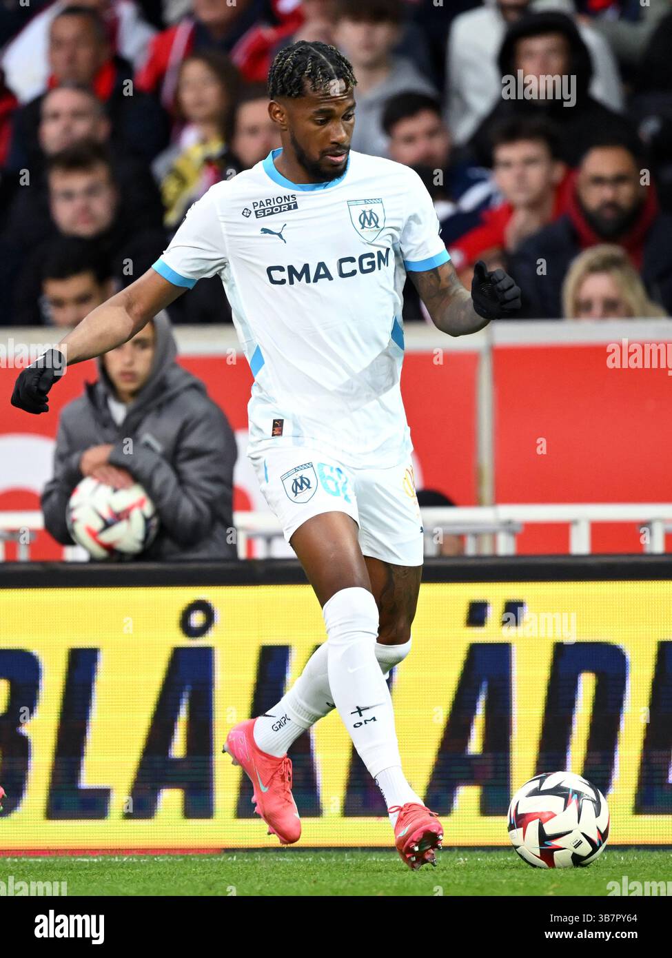 LILLE - Amir Murillo of Olympique de Marseille during the French Ligue ...
