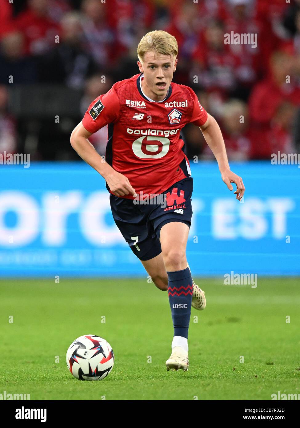 LILLE - Hakon Arnar Haraldsson of Lille OSC during the French Ligue 1 ...