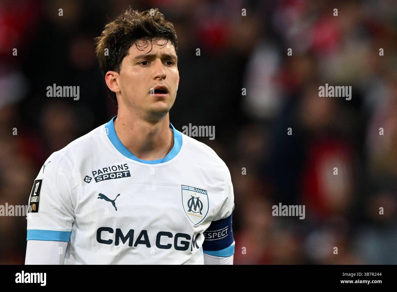 LILLE - Leonardo Balerdi of Olympique de Marseille during the French ...