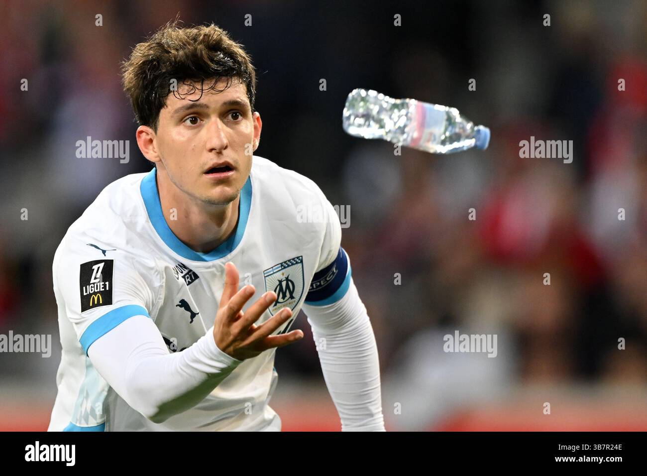 LILLE - Leonardo Balerdi of Olympique de Marseille during the French ...