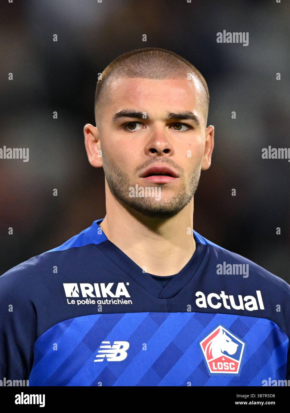 LILLE - Lille OSC goalkeeper Lucas Chevalier during the French Ligue 1 ...