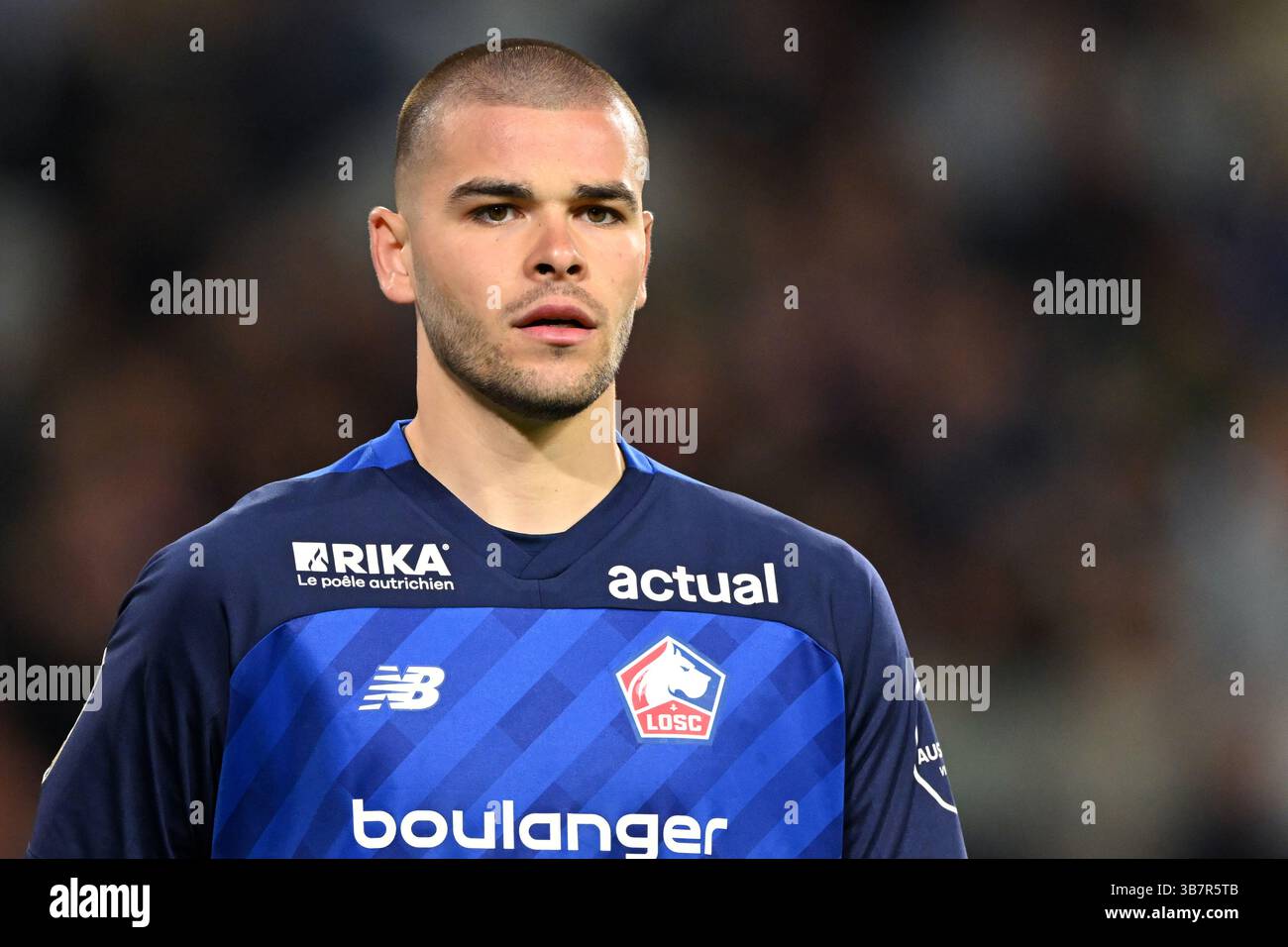LILLE - Lille OSC goalkeeper Lucas Chevalier during the French Ligue 1 ...