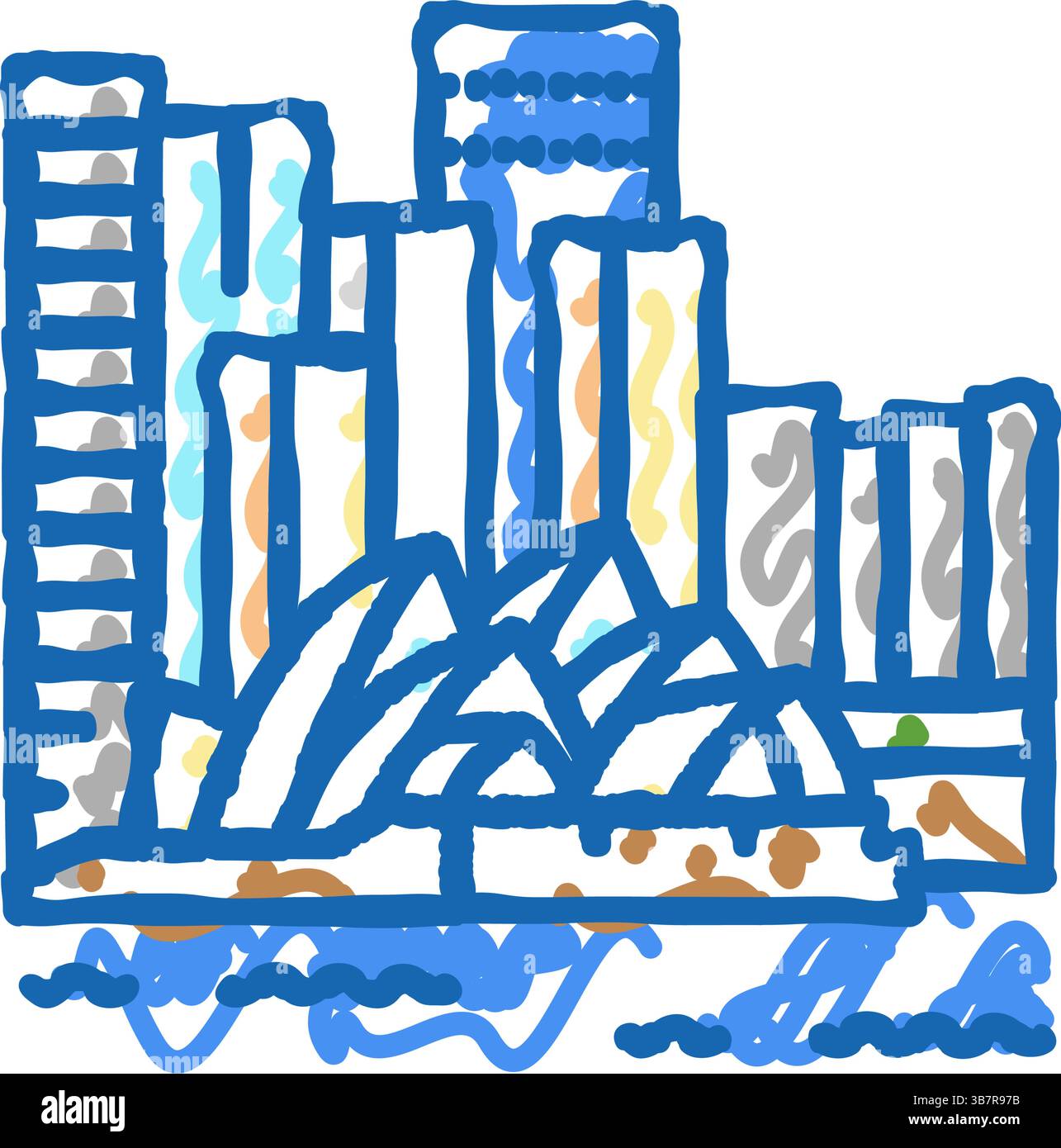 port jackson icon doodle illustration Stock Vector Image & Art - Alamy