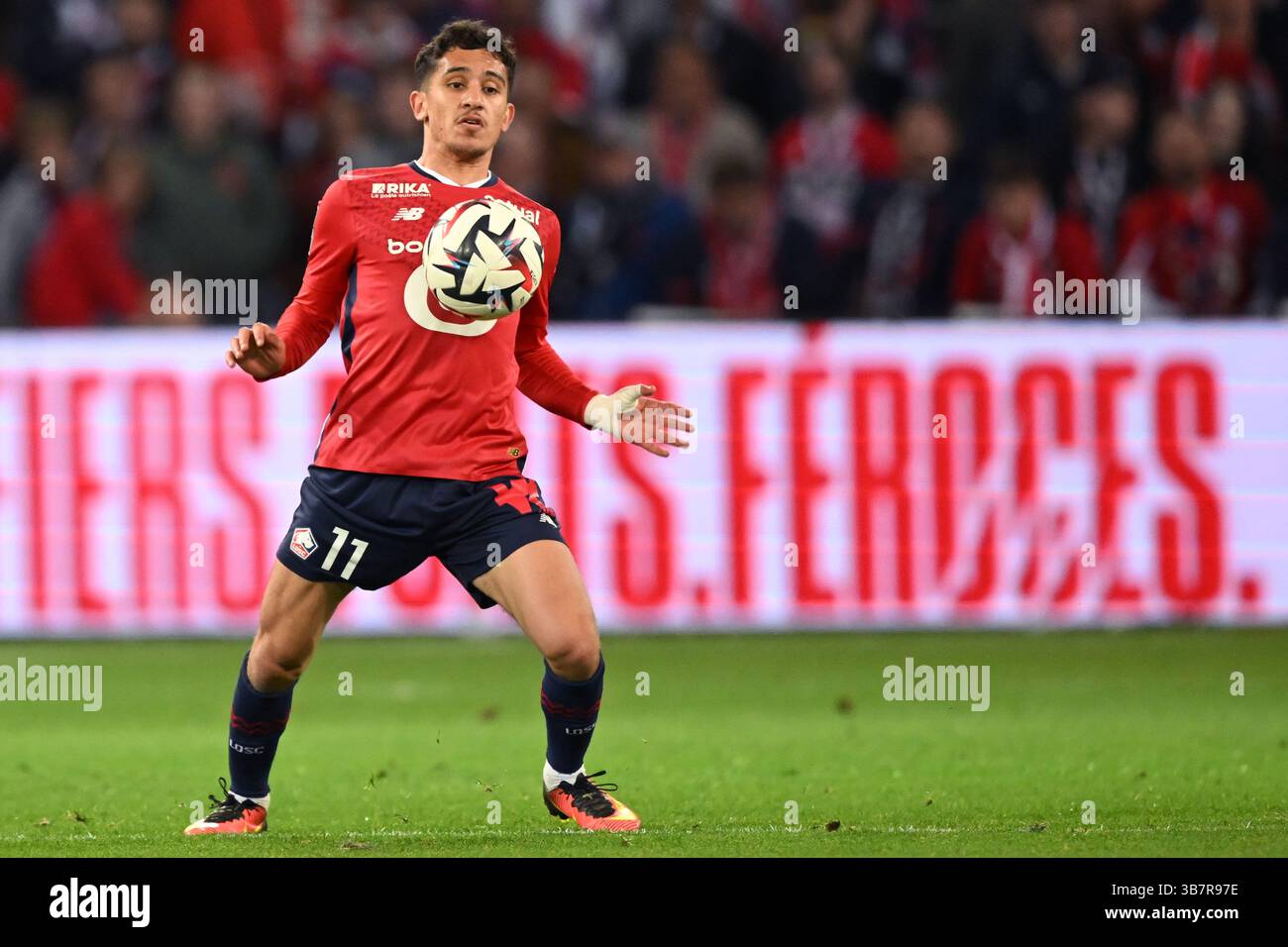 LILLE - Osame Sahraoui of Lille OSC during the French Ligue 1 match ...