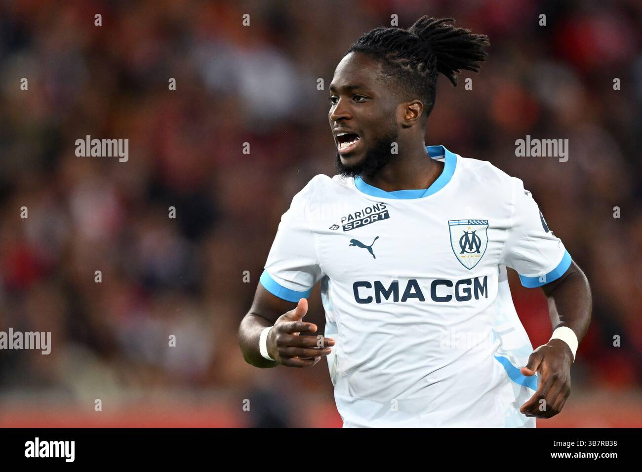 LILLE - Jonathan Rowe of Olympique de Marseille during the French Ligue ...