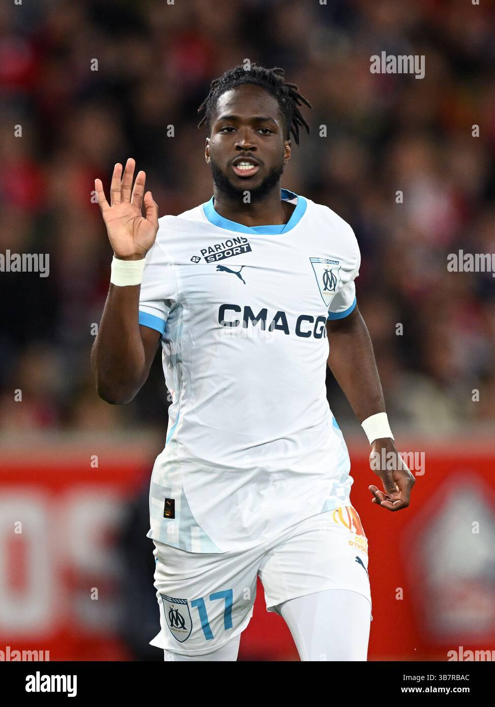 LILLE - Jonathan Rowe of Olympique de Marseille during the French Ligue ...