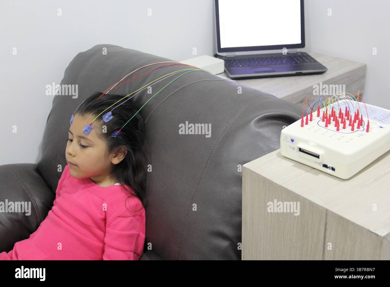 Electroencephalogram, a test that measures the brain's electrical ...