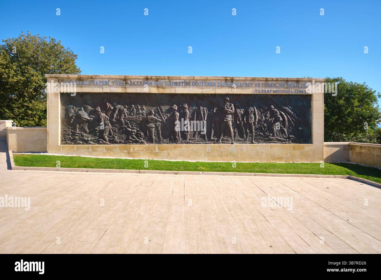 A large, bronze frieze, depicting ANZAC, Turkish battle. At the 57th ...