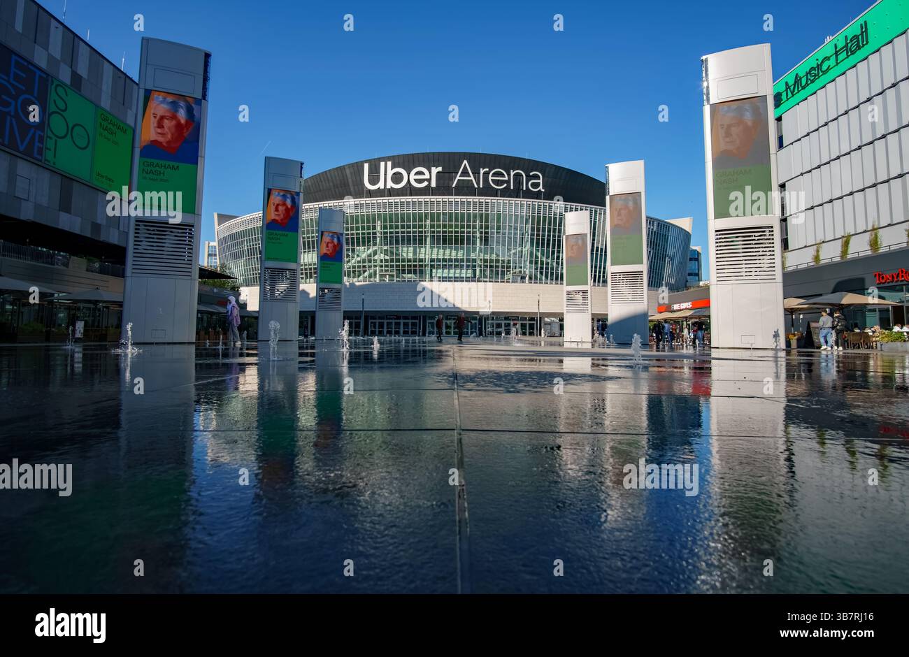 View of the Uber Arena in Berlin, Germany, featuring modern ...