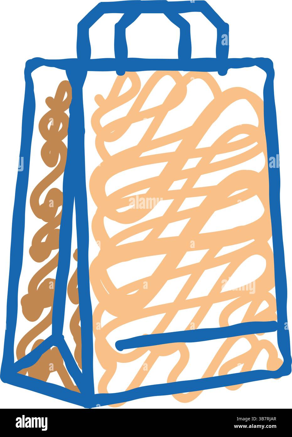 paper bag icon doodle illustration Stock Vector Image & Art - Alamy