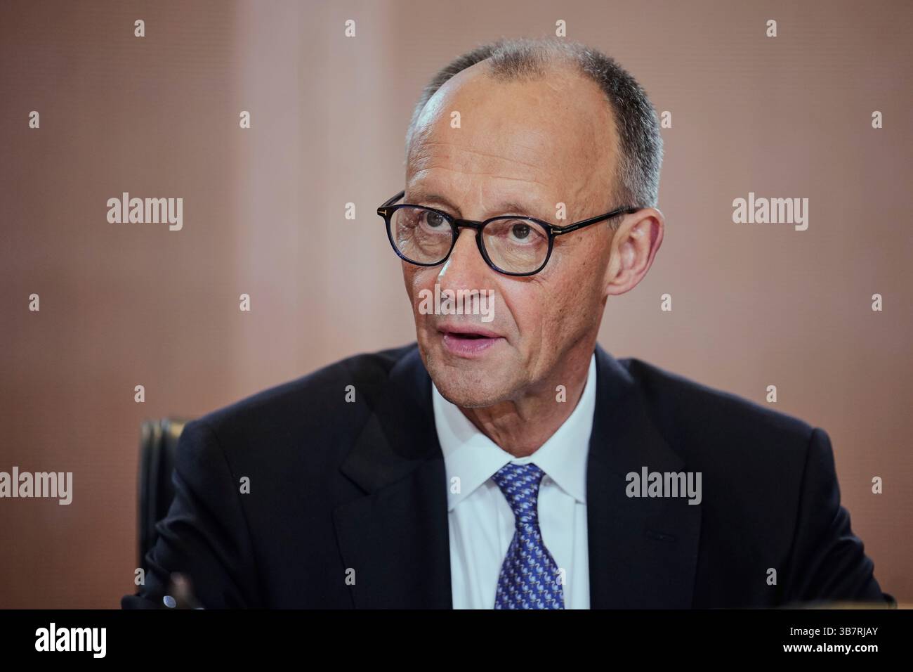 Newly-elected German Chancellor Friedrich Merz attends the first ...
