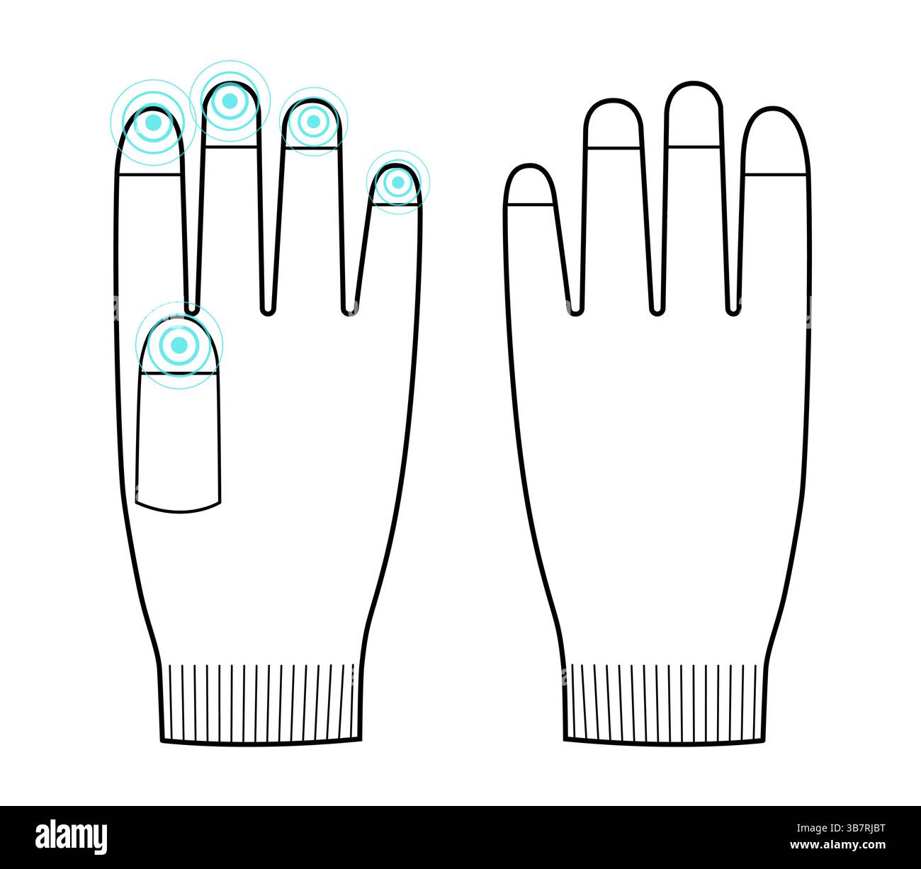 Touchscreen Gloves Five Fingers Fashion hand accessory clothing ...