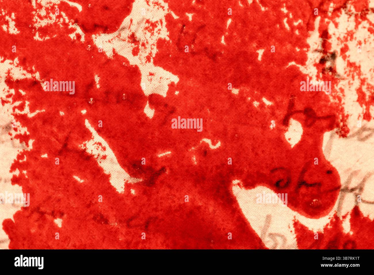 Letters in red paint. Vintage letters with lines in blood.Letters with ...