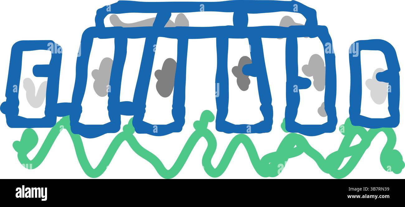 stonehenge monument icon doodle illustration Stock Vector Image & Art ...