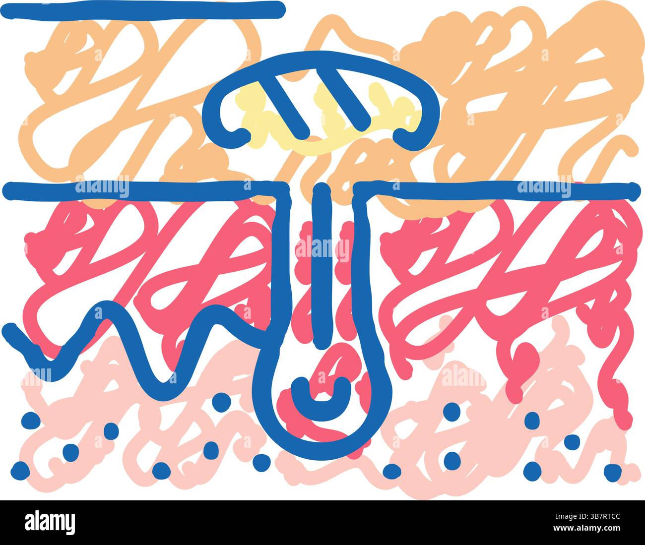 scarring health problem icon doodle illustration Stock Vector Image ...