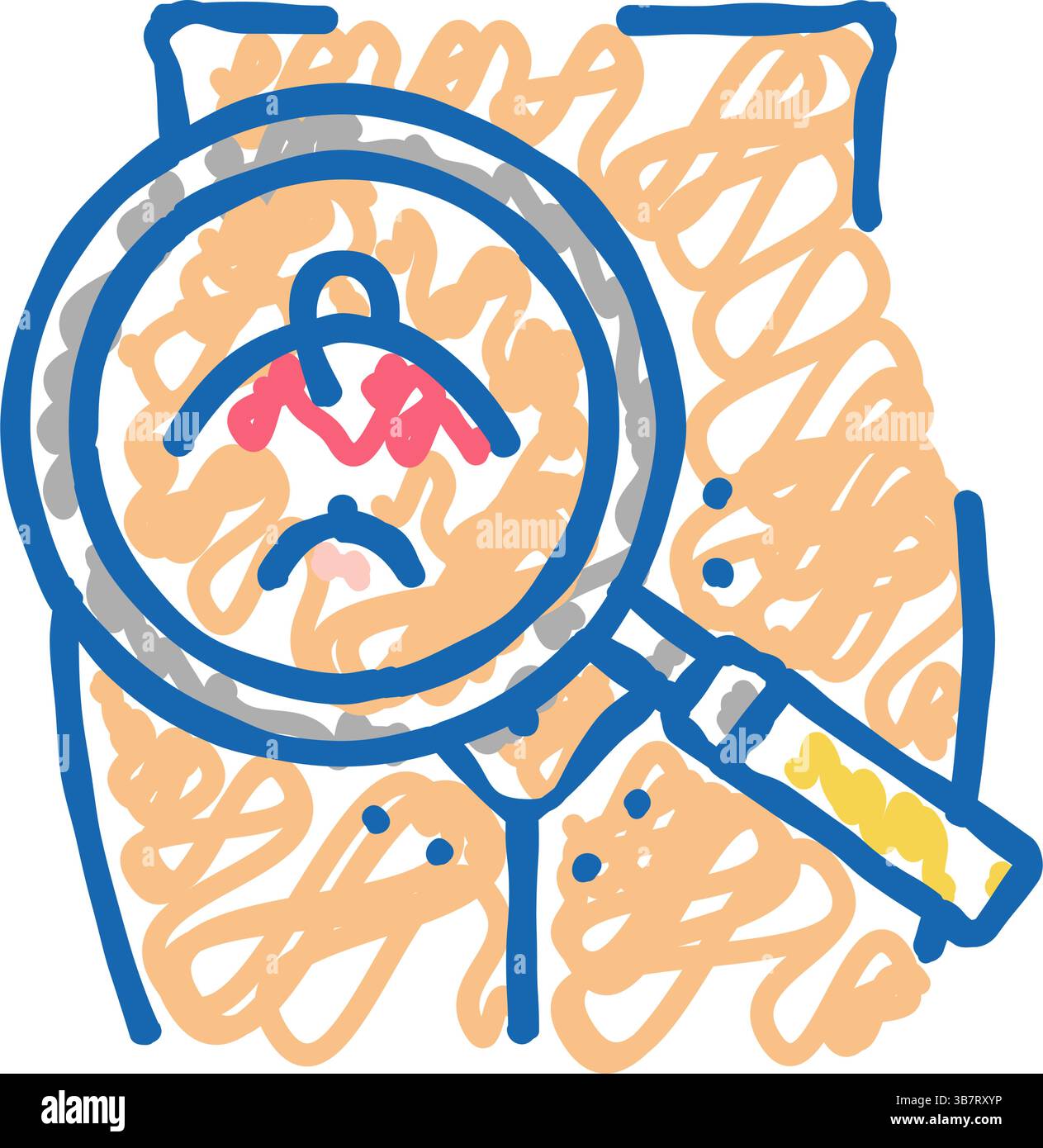 pubic hair icon doodle illustration Stock Vector Image & Art - Alamy