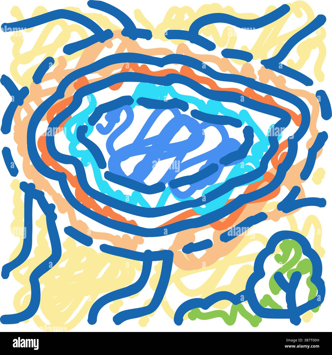 yellowstone national park icon doodle illustration Stock Vector Image ...