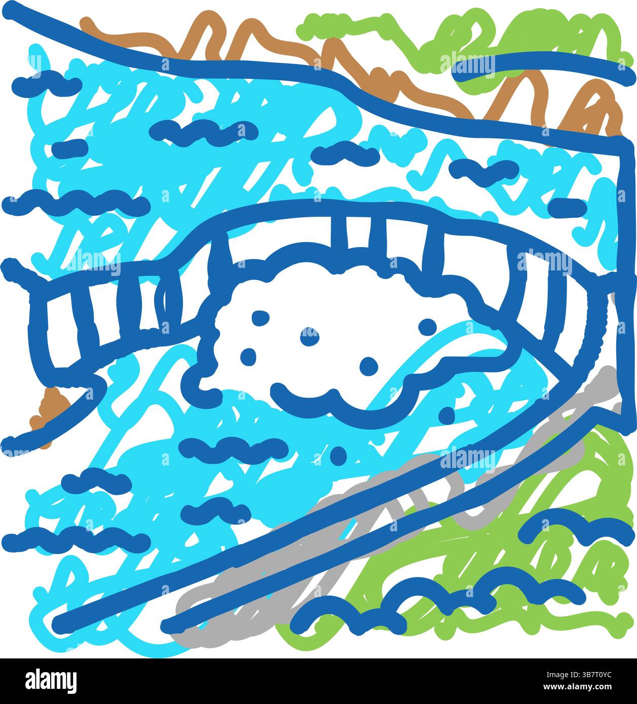 niagara falls icon doodle illustration Stock Vector Image & Art - Alamy