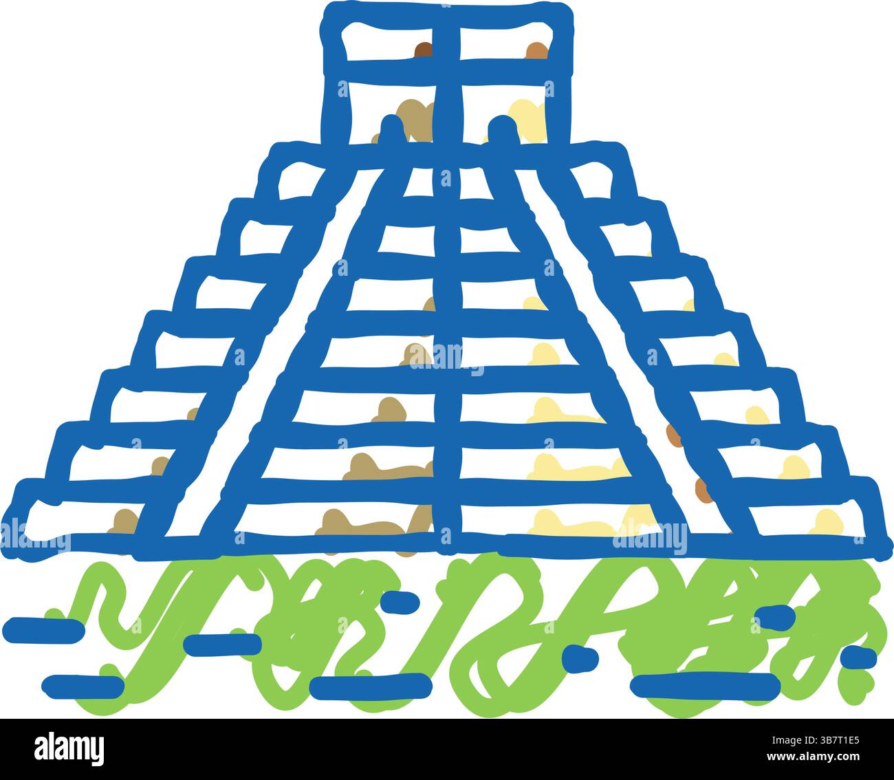 chichen itza icon doodle illustration Stock Vector Image & Art - Alamy