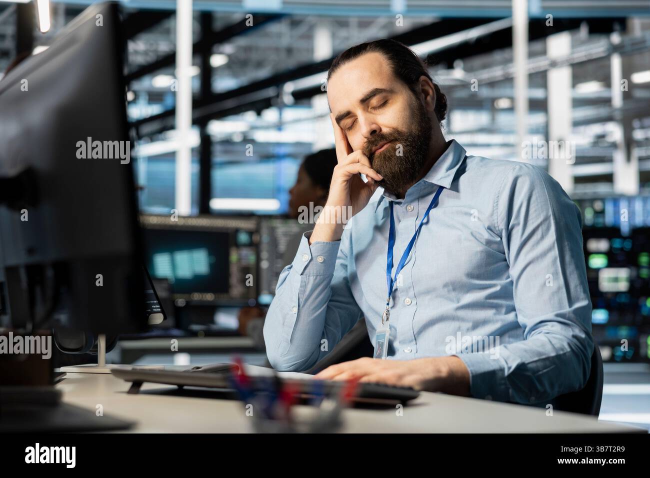 Exhausted server hub worker hi-res stock photography and images - Alamy