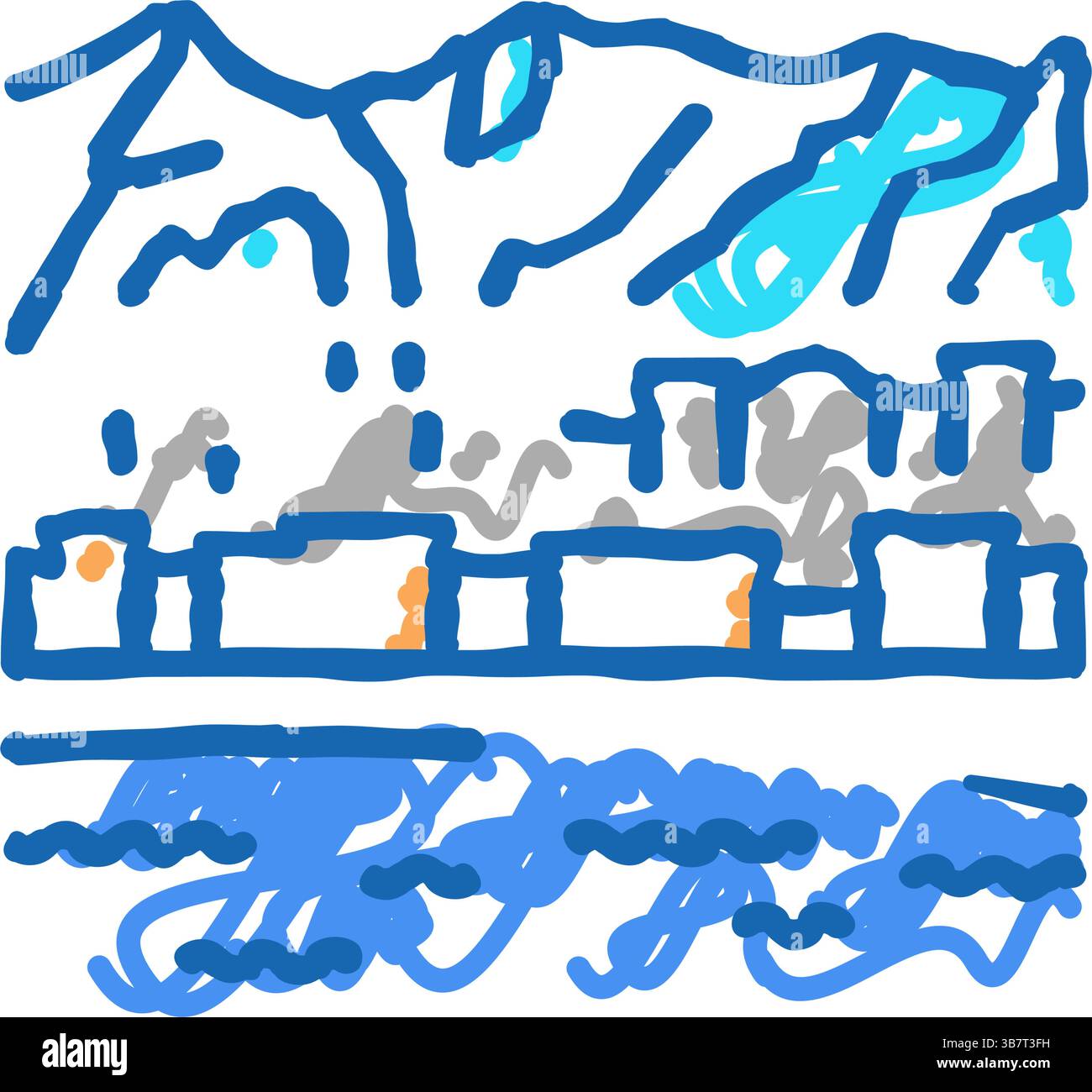 alaska state icon doodle illustration Stock Vector Image & Art - Alamy