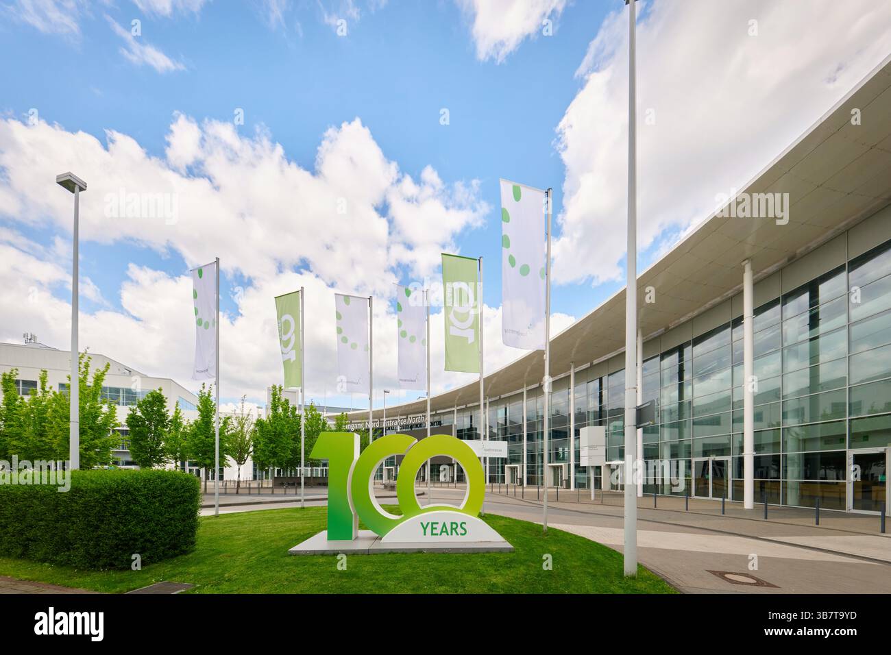 Cologne, Germany May 06 2025: sign for the 100th anniversary of the ...
