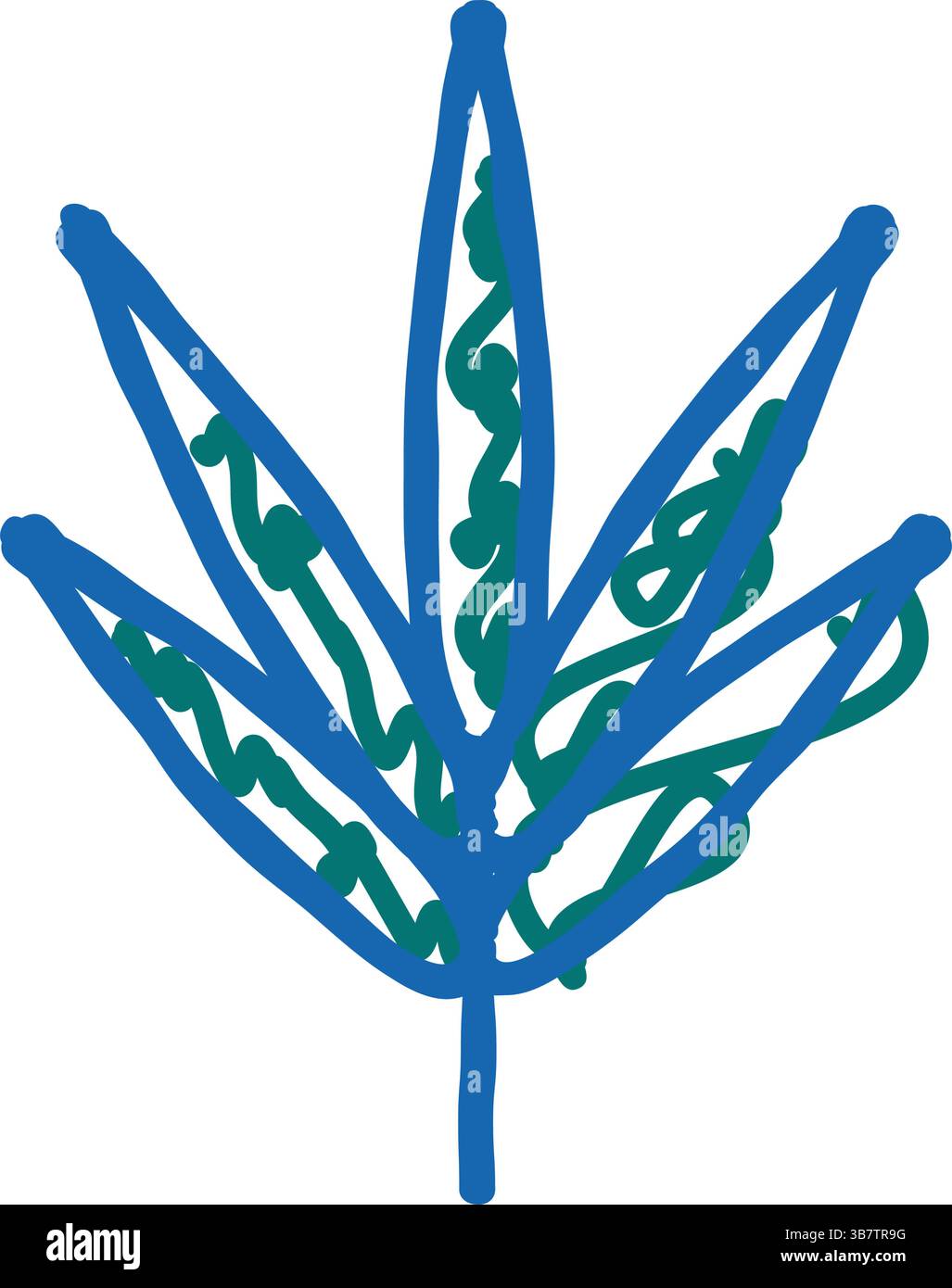 bamboo leaf icon doodle illustration Stock Vector Image & Art - Alamy