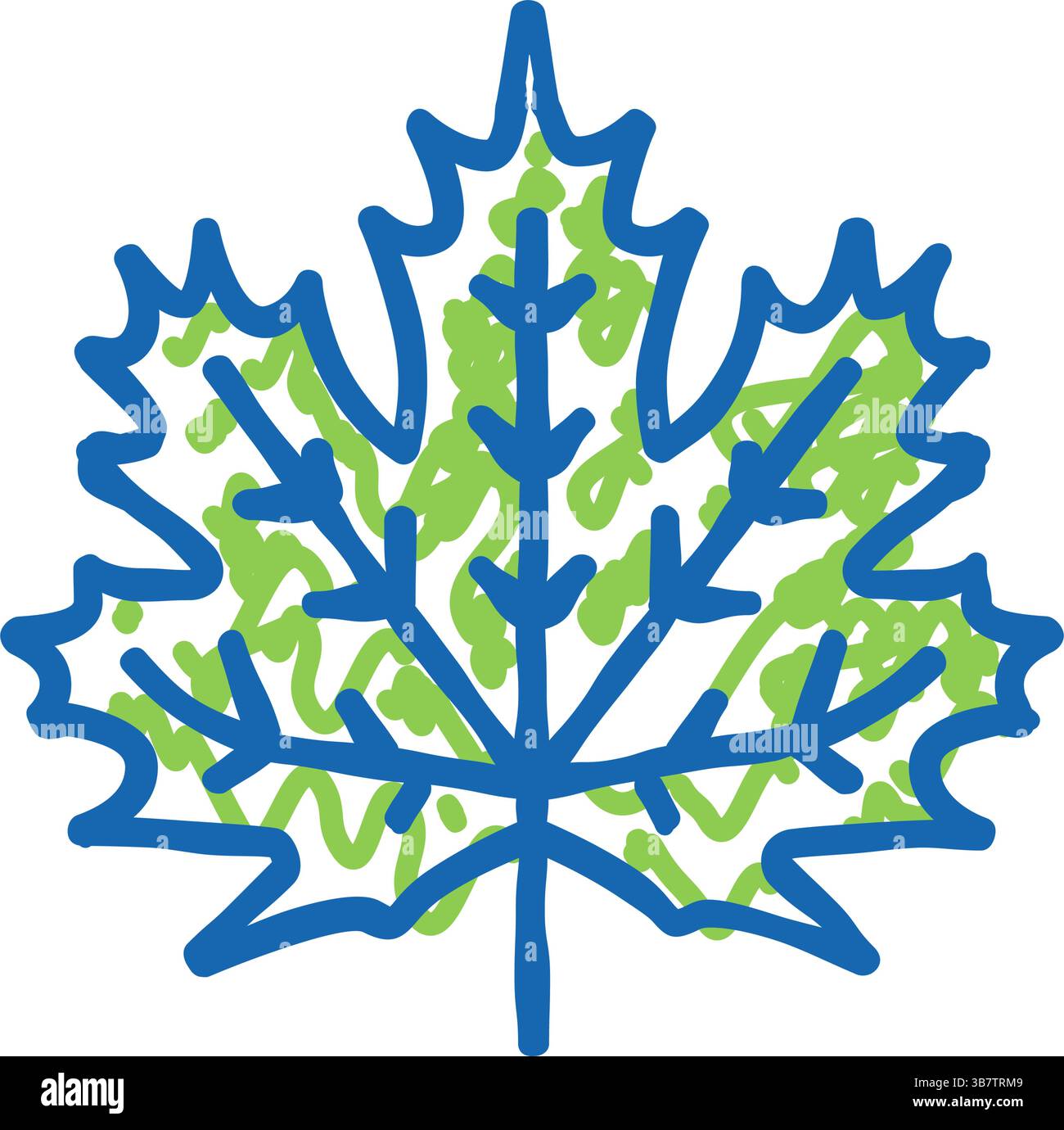 maple leaf icon doodle illustration Stock Vector Image & Art - Alamy