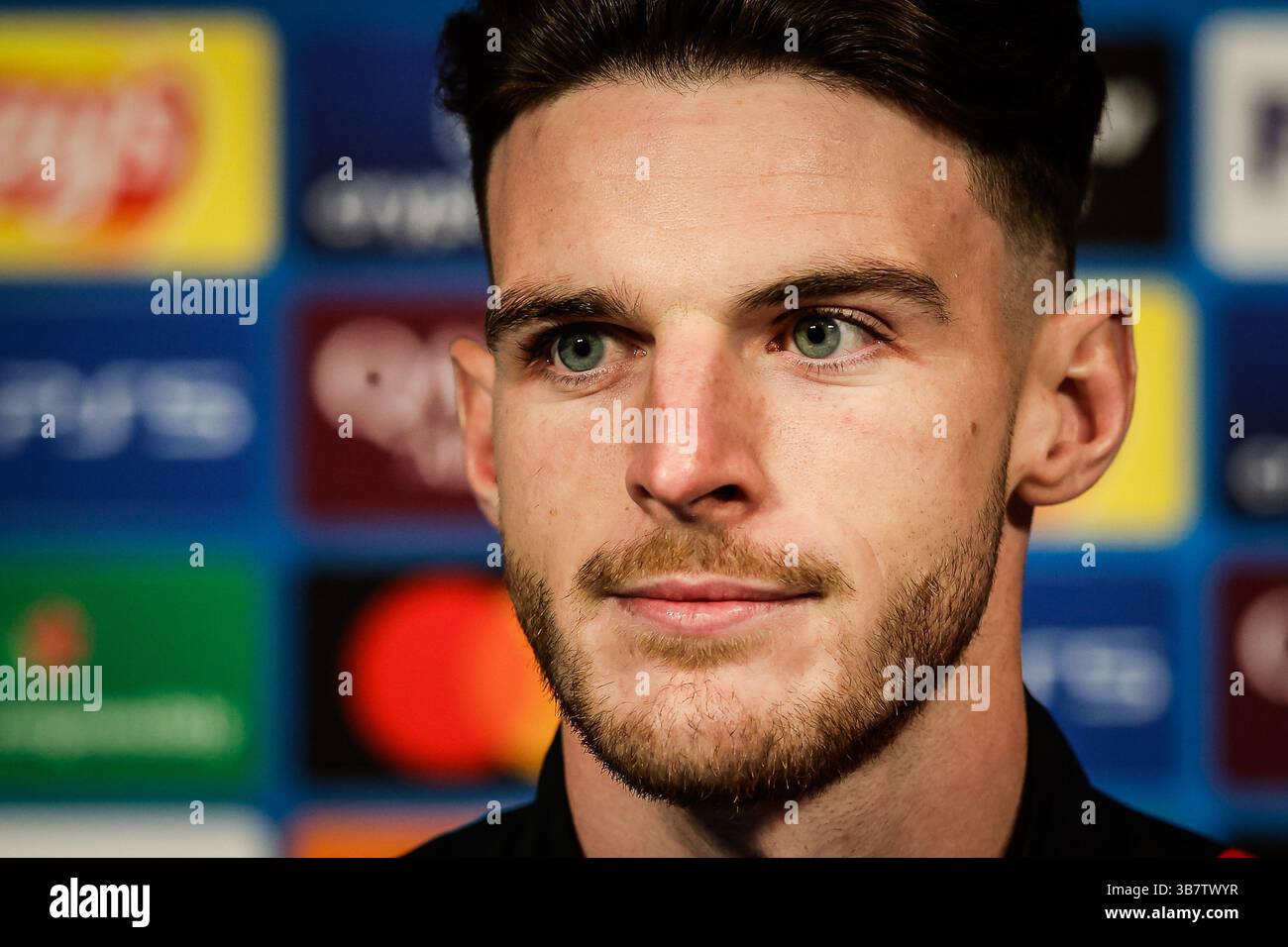 Declan RICE of Arsenal during the Arsenal FC press conference ahead of ...