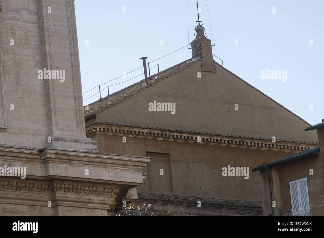 News - One day before the opening of the conclave chimney on the ...