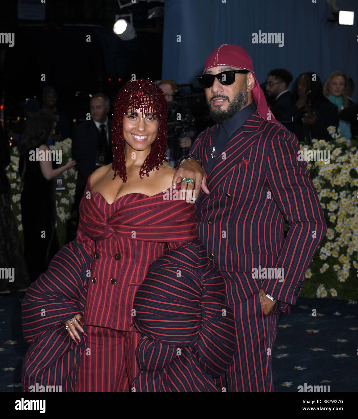 May 5, 2025, New York, Ny, United States: Alicia Keys and Swizz Beatz ...