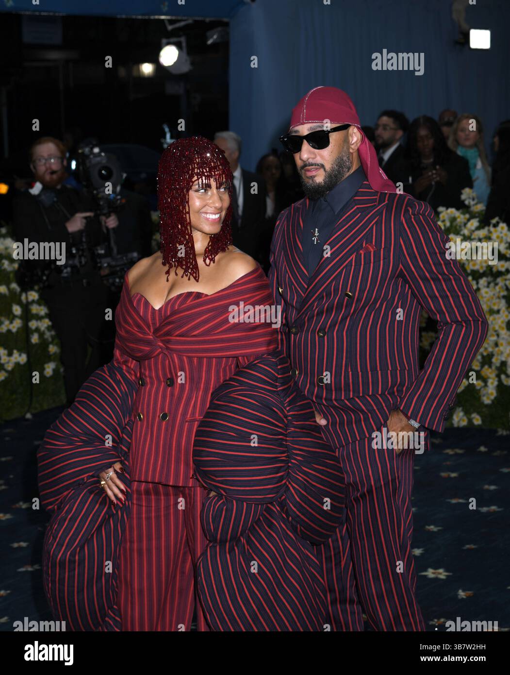 May 5, 2025, New York, Ny, United States: Alicia Keys and Swizz Beatz ...