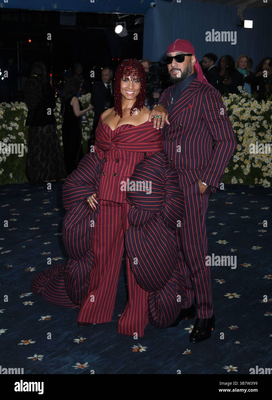 May 5, 2025, New York, Ny, United States: Alicia Keys and Swizz Beatz ...