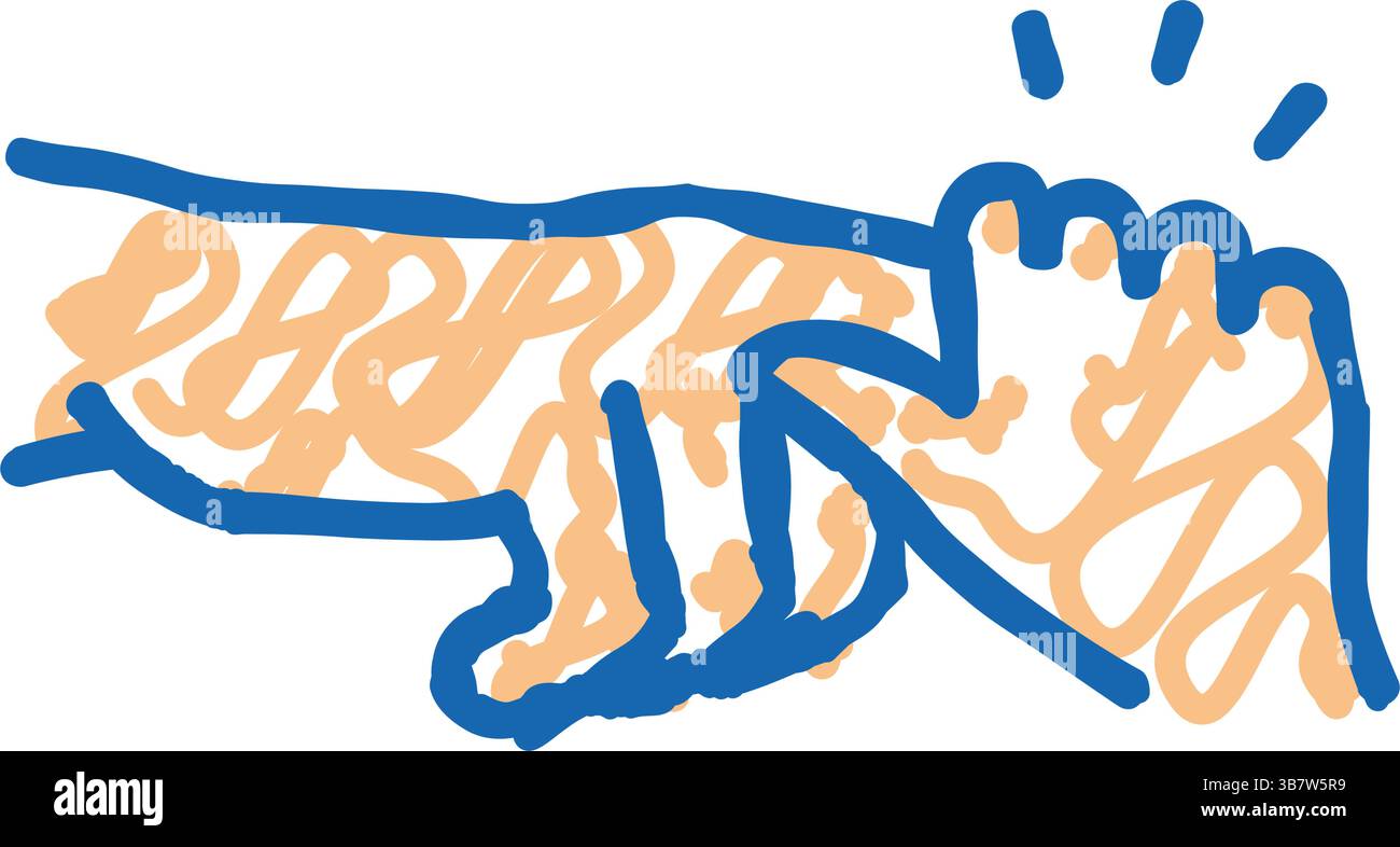 palmar grasp reflex icon doodle illustration Stock Vector Image & Art ...