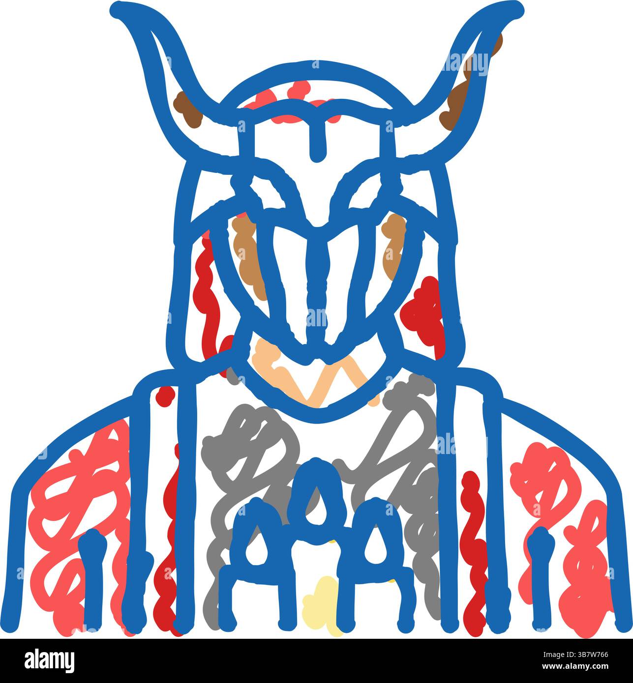 cult religious icon doodle illustration Stock Vector Image & Art - Alamy