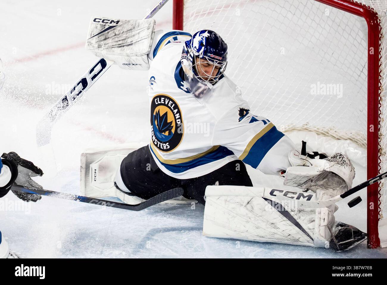 Laval, Canada. 06th May, 2025. Cleveland Monsters goaltender Jet ...