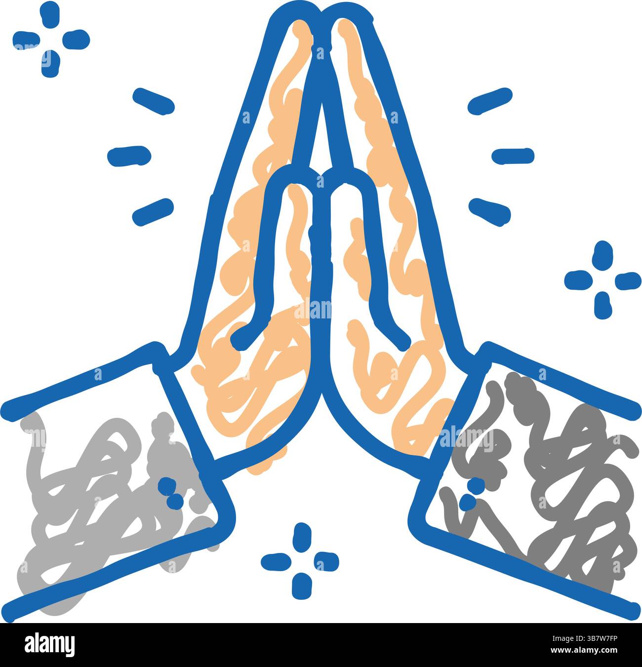 prayer religion icon doodle illustration Stock Vector Image & Art - Alamy