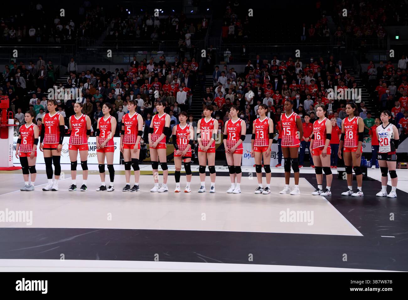 NECNEC Red Rockets Kawasaki team group (NEC), MAY 2, 2025 - Volleyball : 2024-25 SV.LEAGUE Women ...