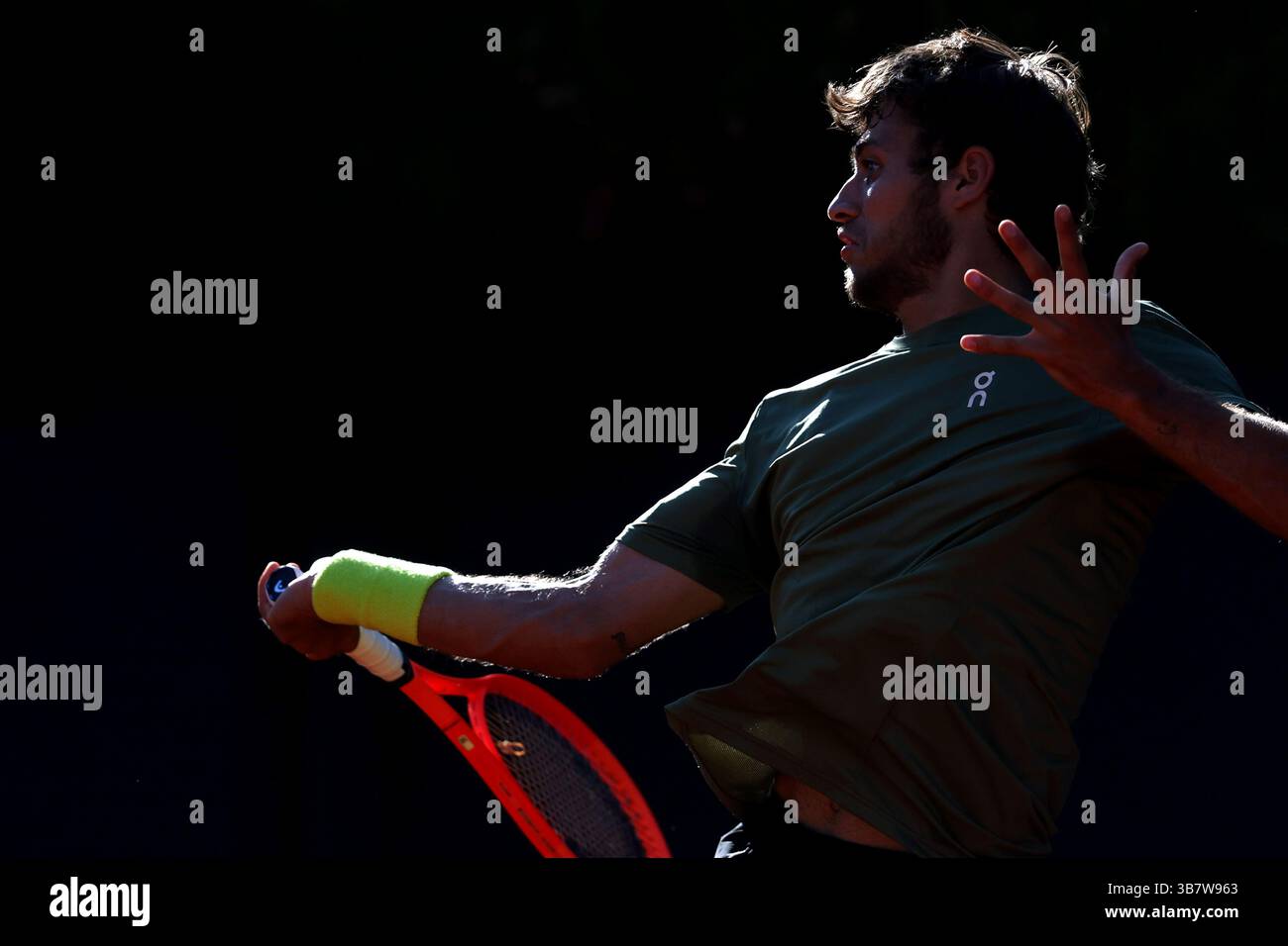 Flavio Cobolli ranking 34 during the training session at the ...