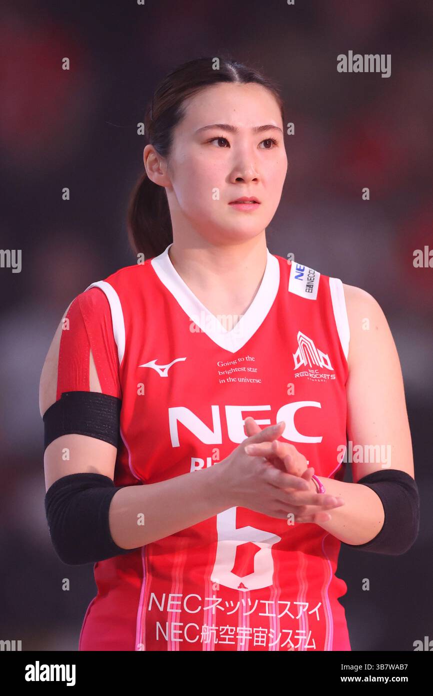 Tokyo, Japan. 2nd May, 2025. Yuka Sawada (NEC) Volleyball : 2024-25 SV.LEAGUE Women Championship ...