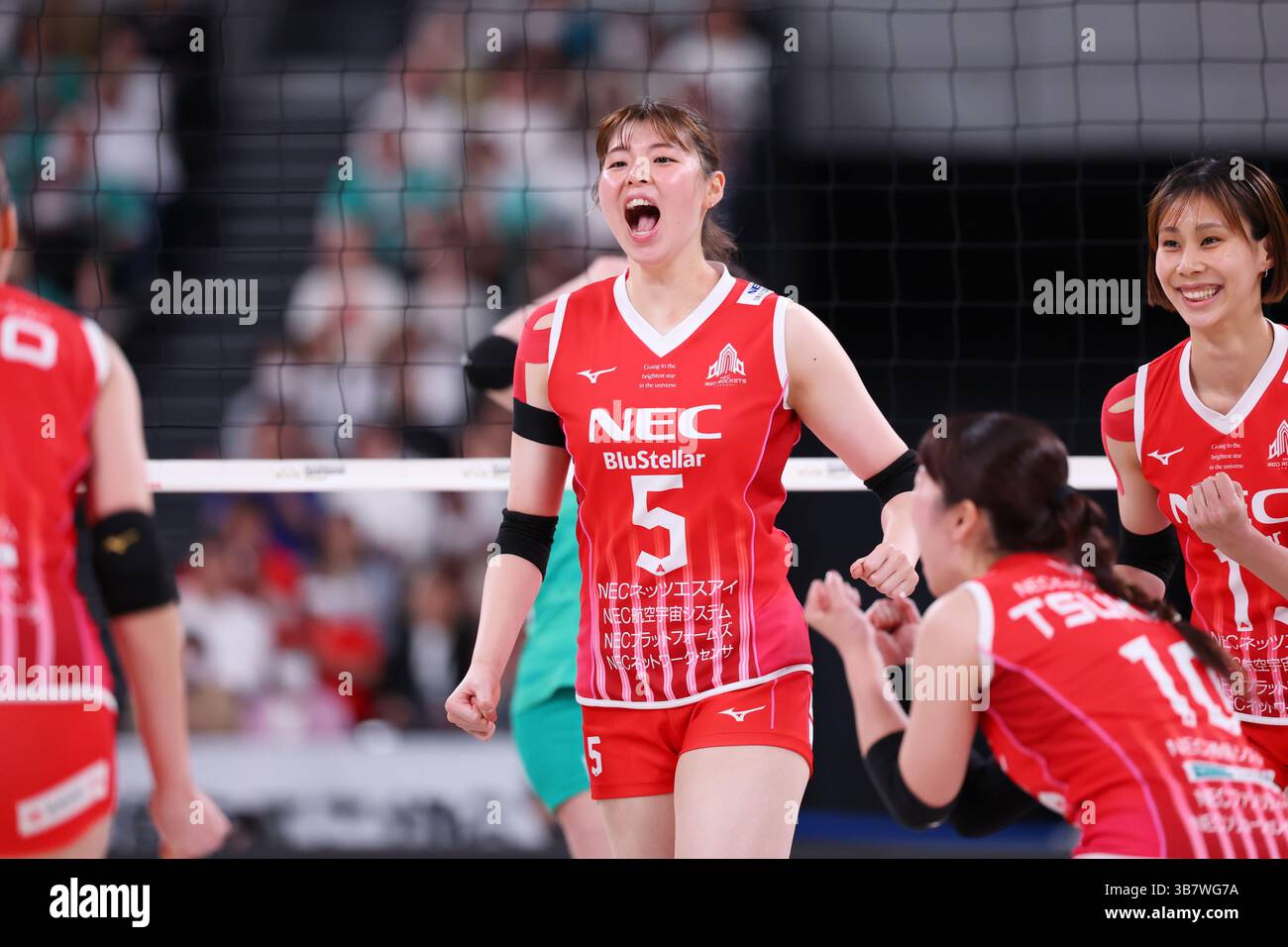 Tokyo, Japan. 3rd May, 2025. Nichika Yamada (NEC) Volleyball : 2024-25 SV.LEAGUE Women ...