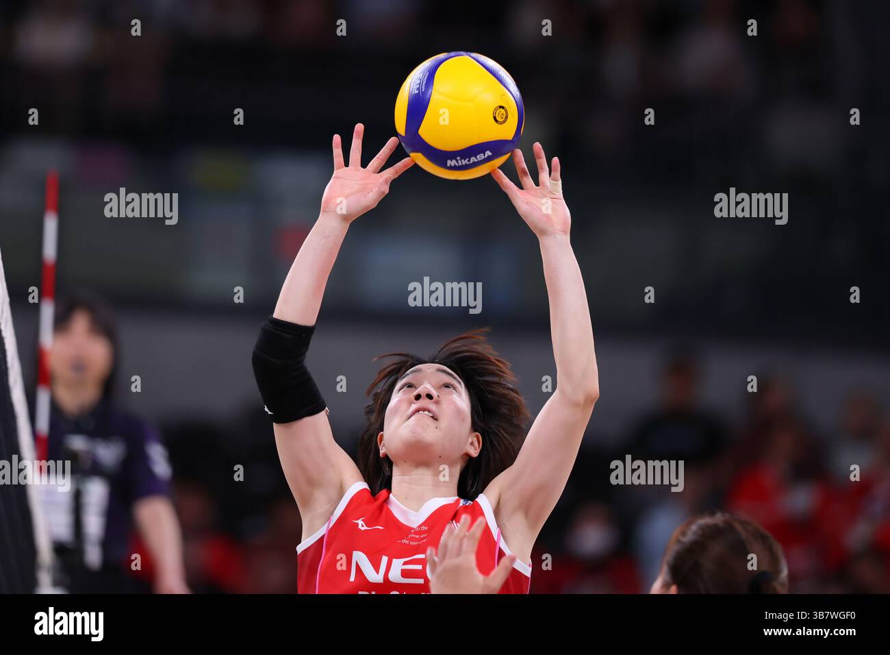 Tokyo, Japan. 3rd May, 2025. Shiori Tsukada (NEC) Volleyball : 2024-25 SV.LEAGUE Women ...