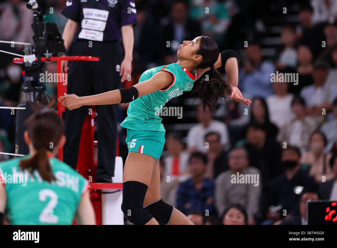 Tokyo, Japan. 3rd May, 2025. Ameze Miyabe () Volleyball : 2024-25 SV.LEAGUE Women Championship ...